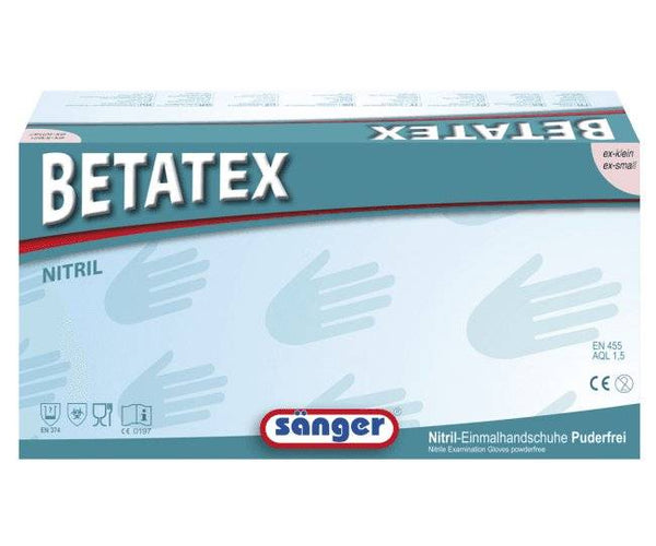 Einmalhandschuhe Nitril Betatex - Blau Nitril-Handschuhe | PSA EN 374 ...