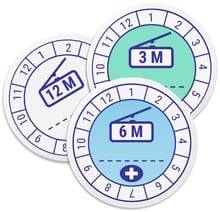 Etiketten Verwendbarkeit - Hygiene-System | Selbstklebend, 3-12 Monate ...